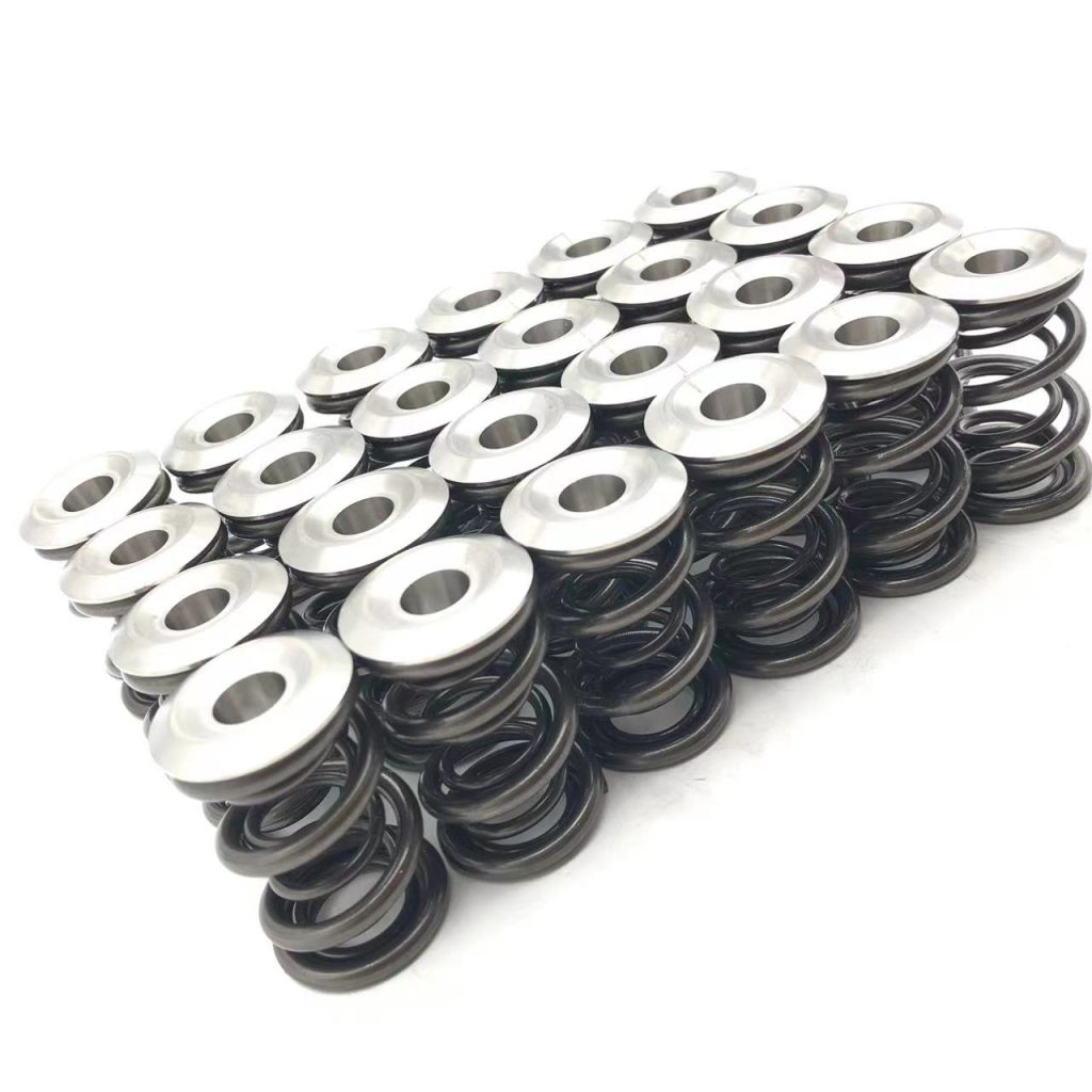 M104 Dual Valve Springs and Titanium Retainers Kit For 1 Groove Valves