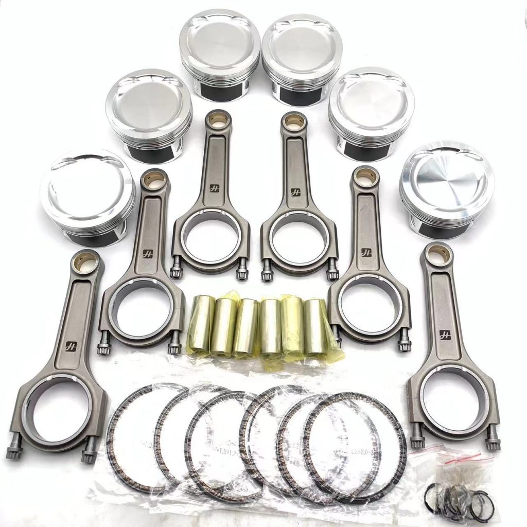 G6DA 96mm 8.5:1 Forged Pistons & Conrods Kit For Genesis Coupe 3.8L V6 ...